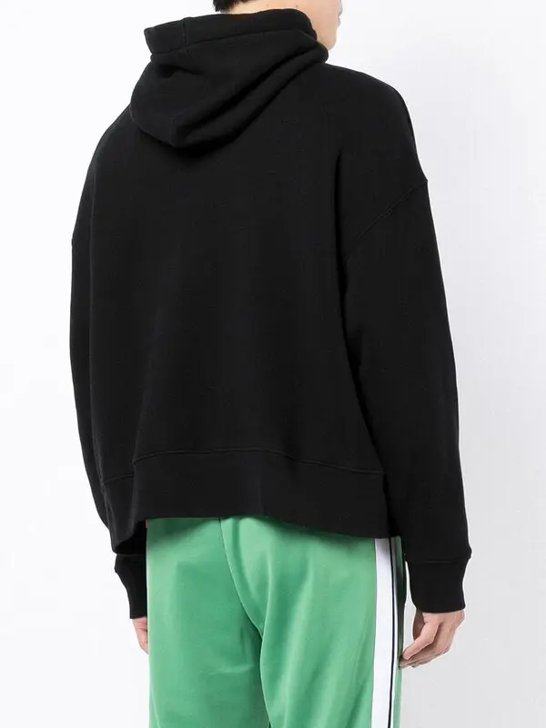 Palm Angels Bear Motif Hoodie - Black