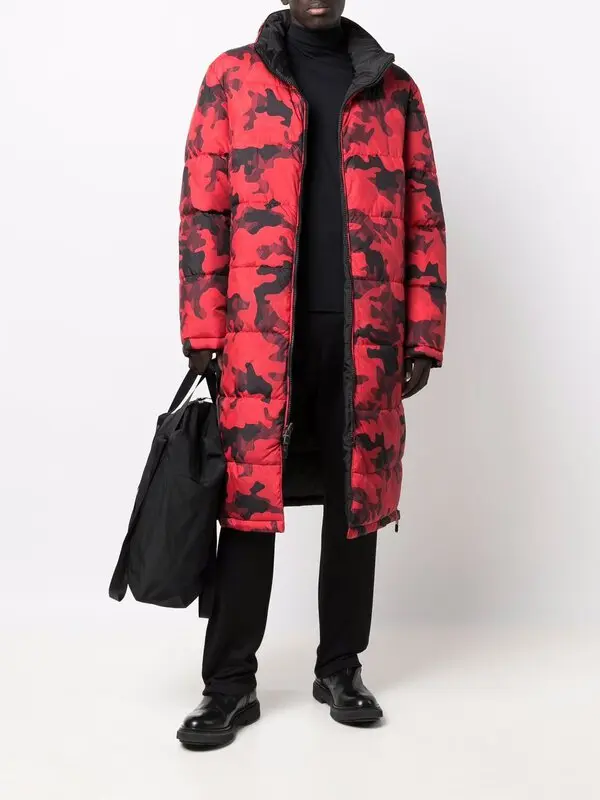 Michael Kors Camouflage-print Reversible Coat
