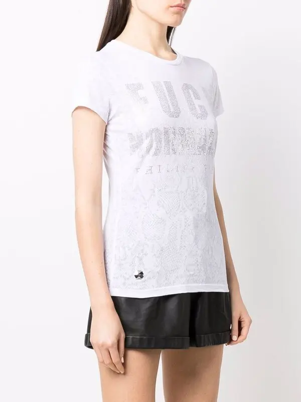 Philipp Plein Crystal-embellished T-shirt