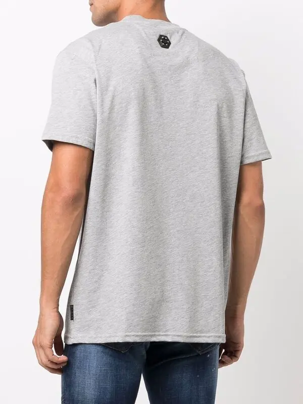Philipp Plein Skull-logo Print T-shirt - Grey