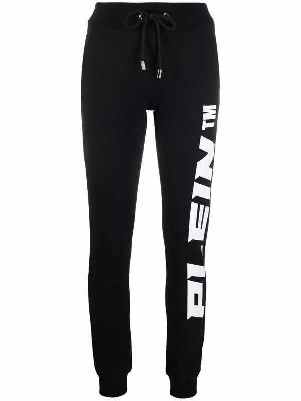 Philipp Plein Logo-print Cotton Joggers - Black