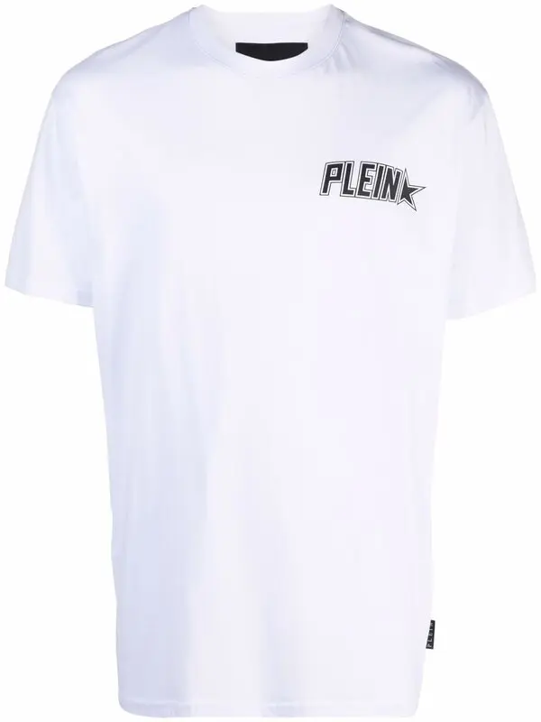 Philipp Plein Plein Star Logo Print T-shirt - White