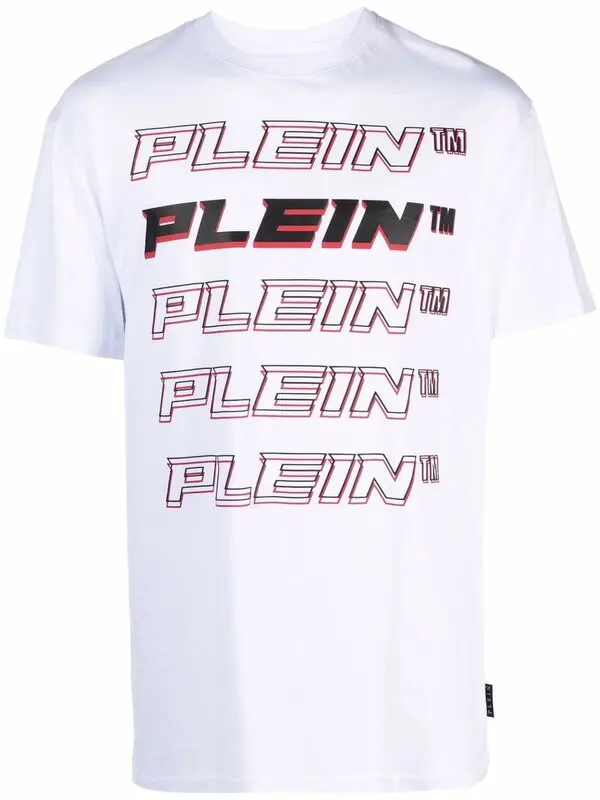 Philipp Plein Plein Repeat Logo T-shirt - White