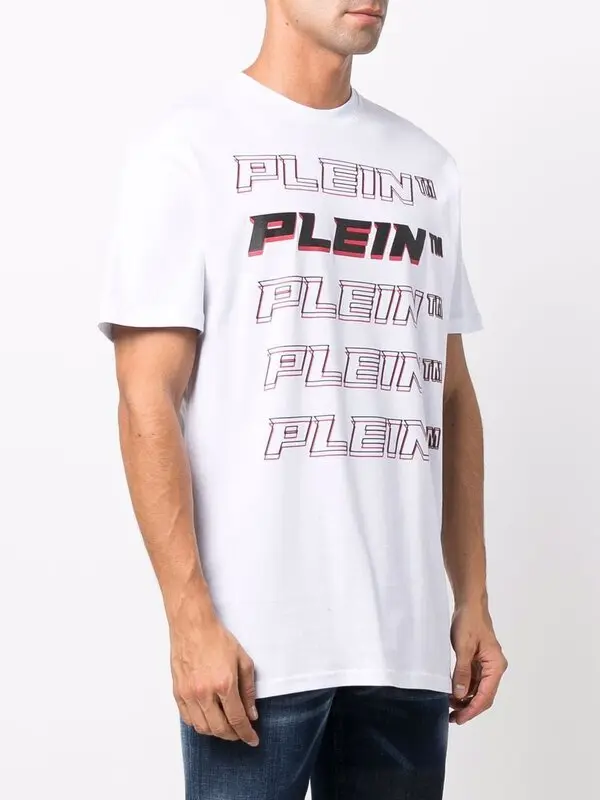 Philipp Plein Plein Repeat Logo T-shirt - White