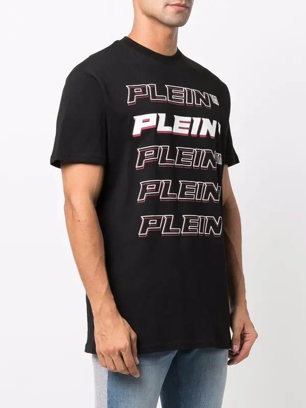 Philipp Plein Plein Repeat Logo T-shirt - Black
