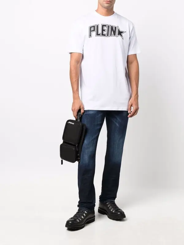Philipp Plein Plein Star Logo Print T-shirt