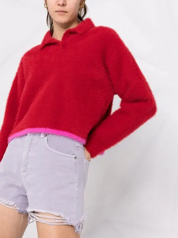GOLDEN GOOSE Ripped-hem High-waisted Shorts