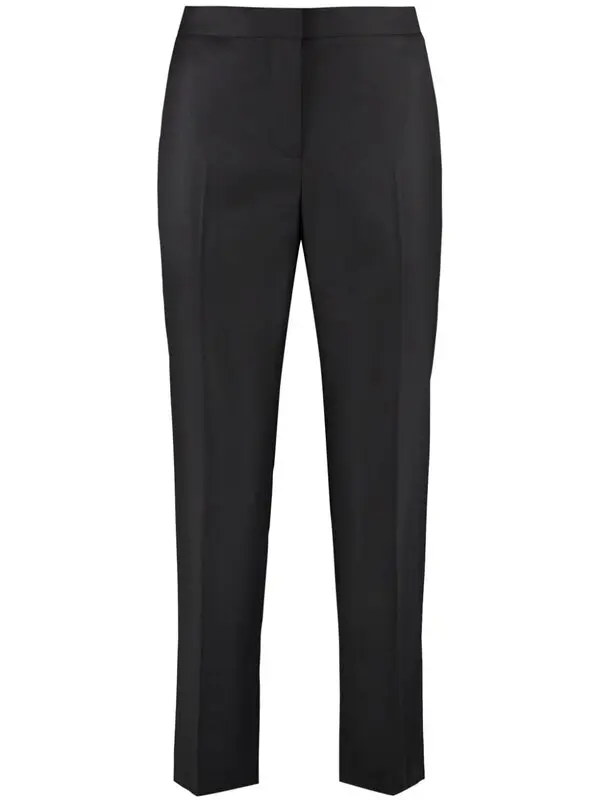 Alexander McQueen Tailored Cropped Trousers - Black