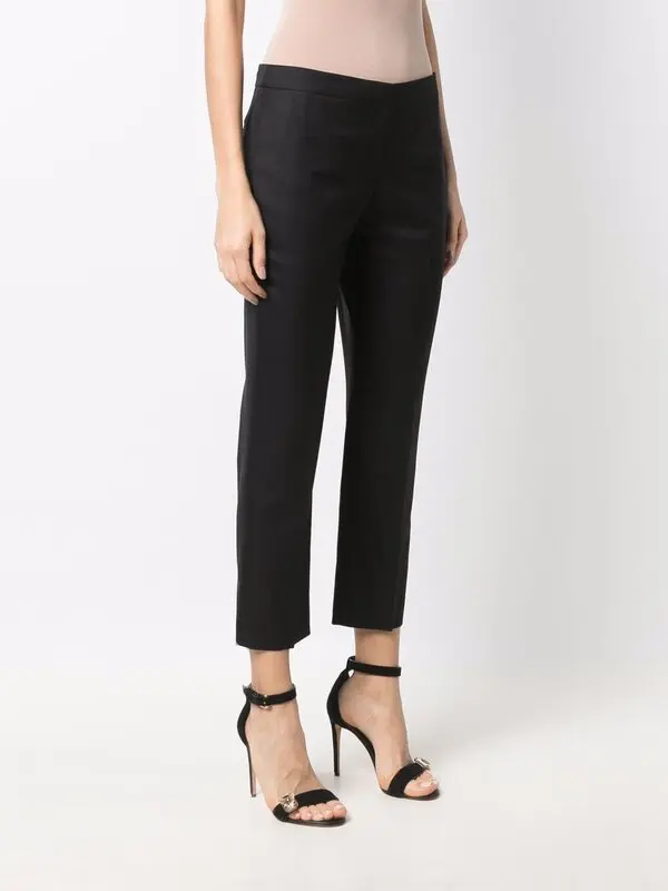 Alexander McQueen Tailored Cropped Trousers - Black