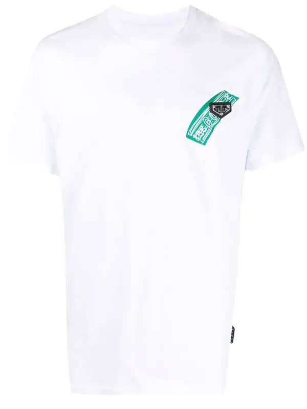 Philipp Plein Cheque-print T-shirt - White