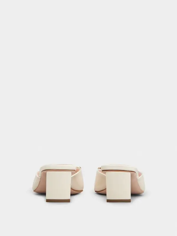 ROGER VIVIER Belle Vivier Mules In Patent Leather
