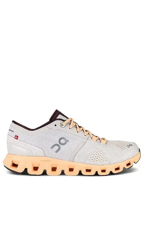 On X Sneaker In Peach
