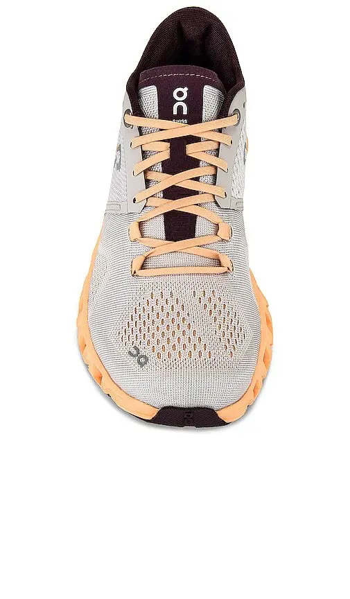 On X Sneaker In Peach