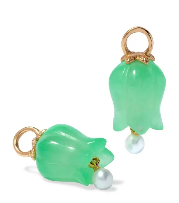 Annoushka Jade Tulip Drop Earrings - Gold