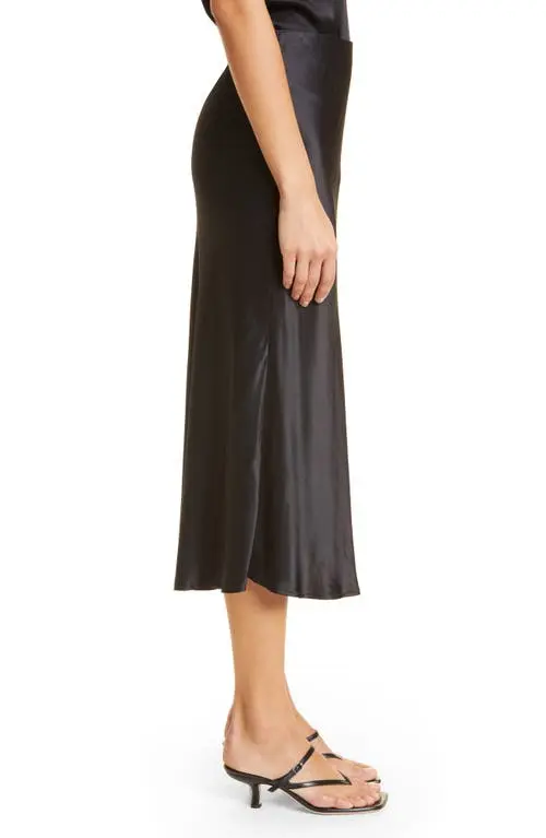 Rails Maya Satin Side Slit Skirt