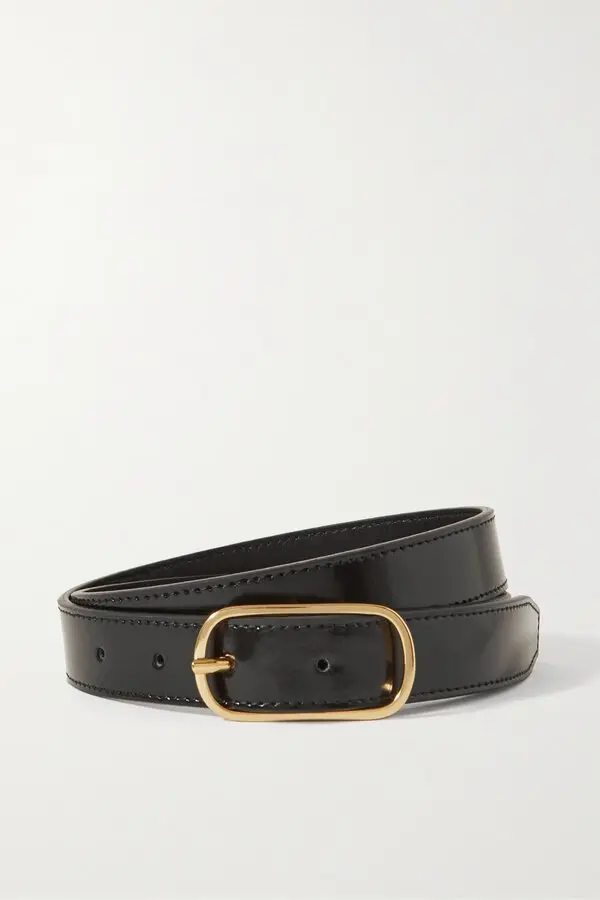 TOTEME Leather Belt - Black