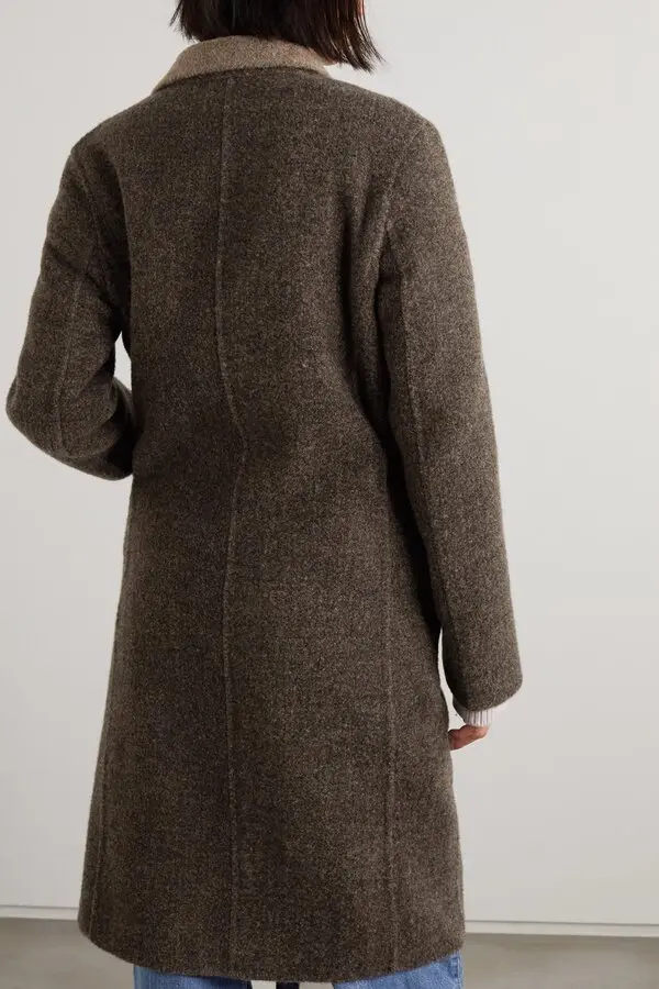 PETER DO Belted Double-breasted Llama-blend Coat