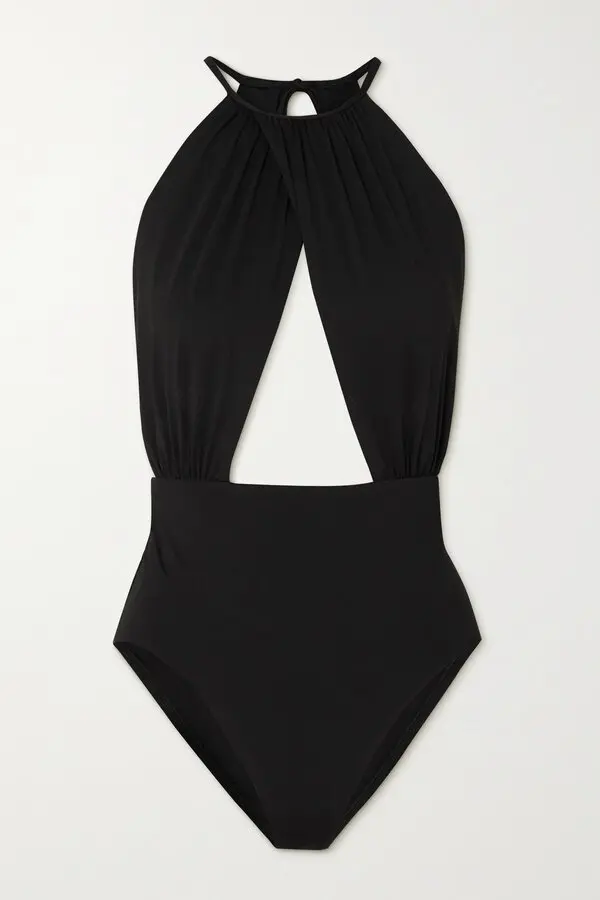 Bondi Born Net Sustain Camilla Cutout Halterneck Swimsuit