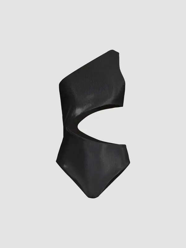 Beach Riot Celine Cutout Swimsuit - Black