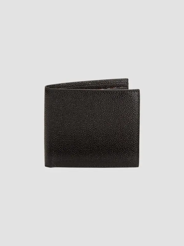 Thom Browne Pebble-grain Leather Bi-fold Wallet