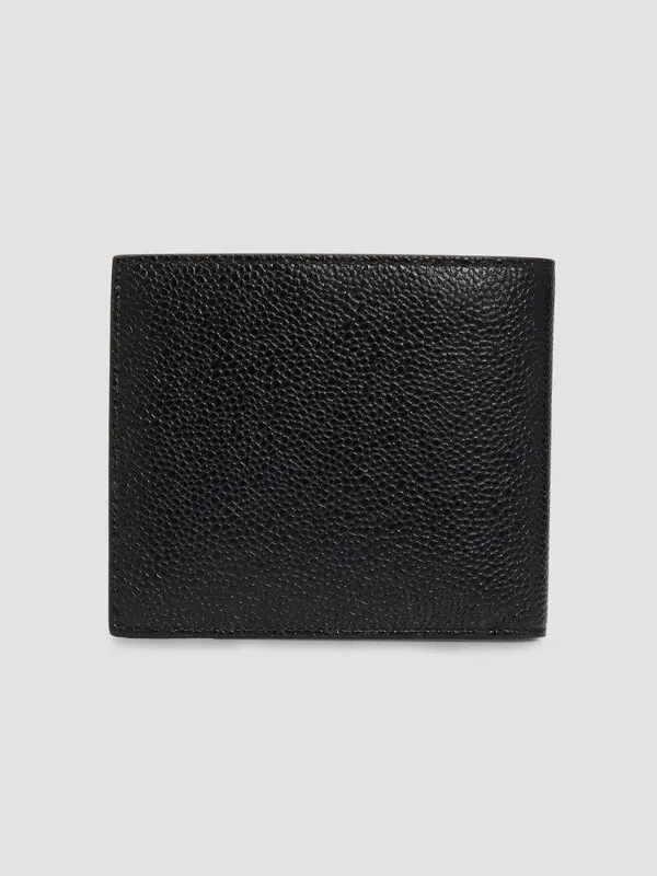 Thom Browne Pebble-grain Leather Bi-fold Wallet - Black