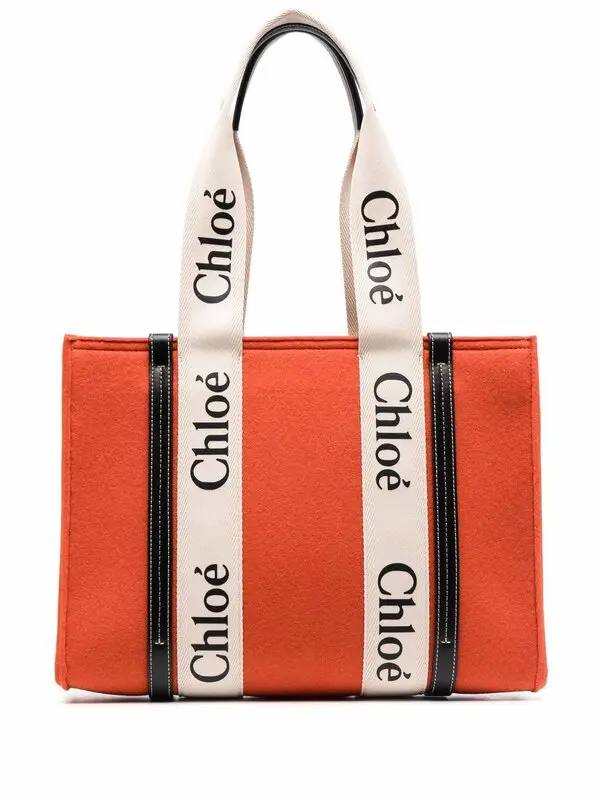 Chloé Woody Logo-trimmed Tote Bag