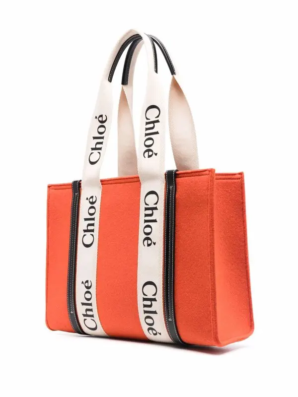 Chloé Woody Logo-trimmed Tote Bag