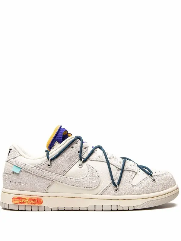 Nike X Off White Dunk Low Lot 16 Sneakers - Neutrals