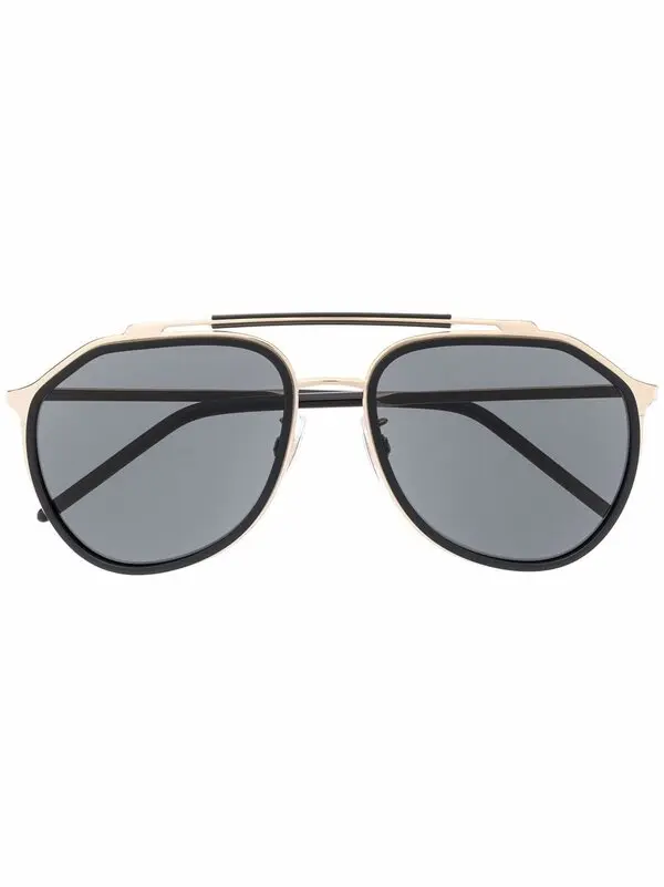 Dolce & Gabbana Pilot Frame Sunglasses - Black