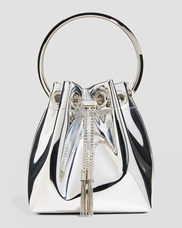 JIMMY CHOO Bon Bon Top Handle Bag - Silver