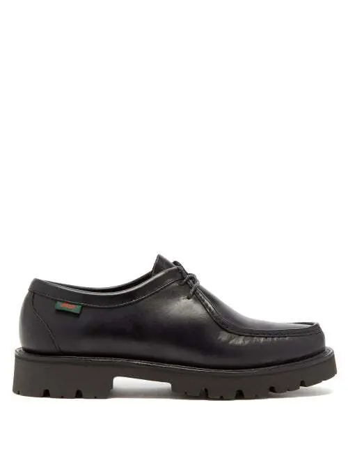 G.H. Bass Men’s Wallace Moc Shoe in black GH Bass Wallace Moc Leather Suede Lug Sole Loafer NIB New  main image 2