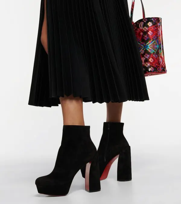 CHRISTIAN LOUBOUTIN Movida 130 Suede Ankle Boots