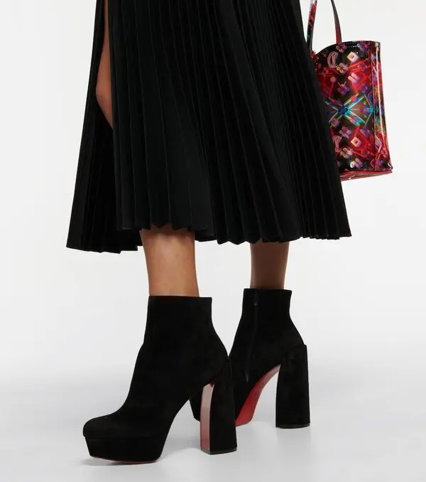 CHRISTIAN LOUBOUTIN Movida 130 Suede Ankle Boots