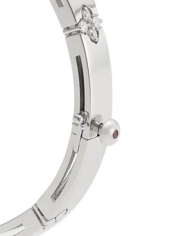 Roberto Coin Love In Verona 18k & 0.15 Tcw Diamond Bangle Bracelet - White Gold