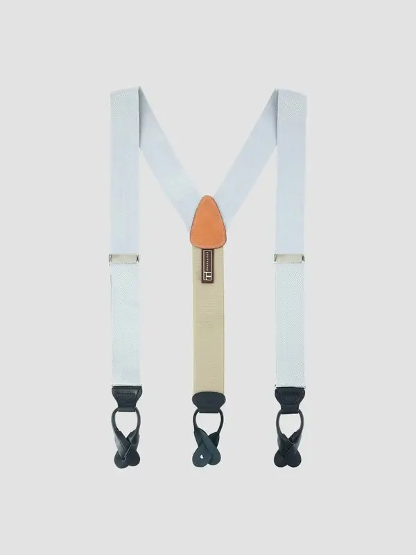 Trafalgar The Hudson Brace Suspenders - Silver