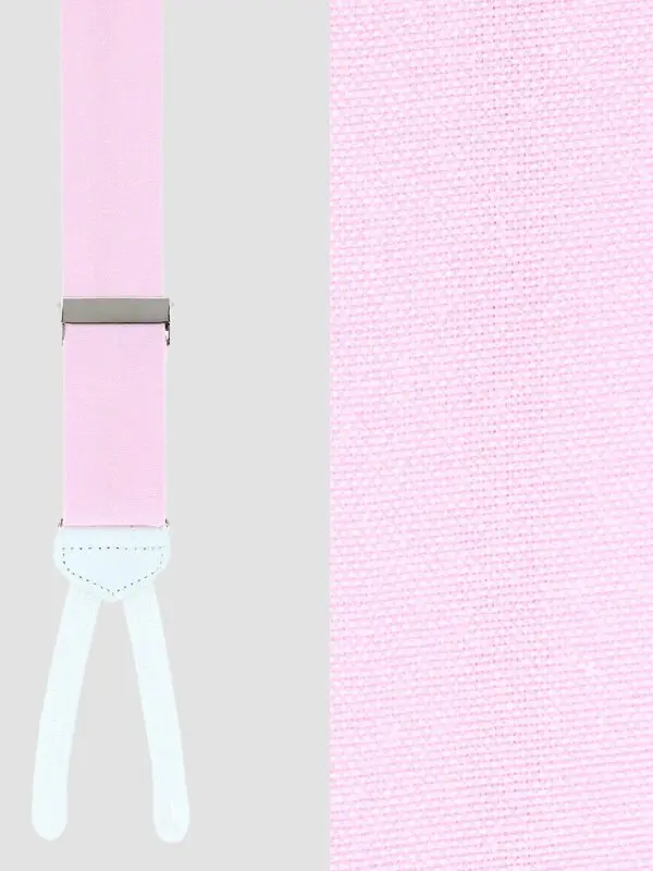 Trafalgar Louisville Chambray Formal Brace Suspenders - Pink