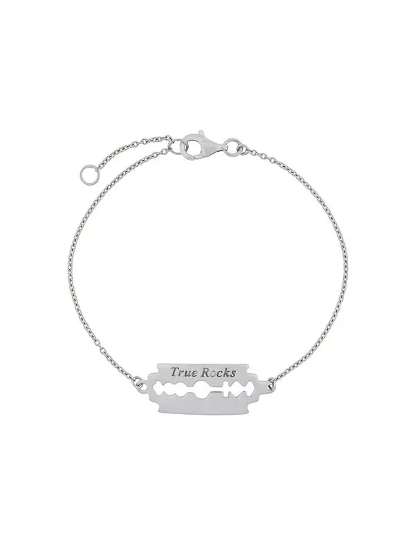 TRUE ROCKS Razor Blade Bracelet - Metallic