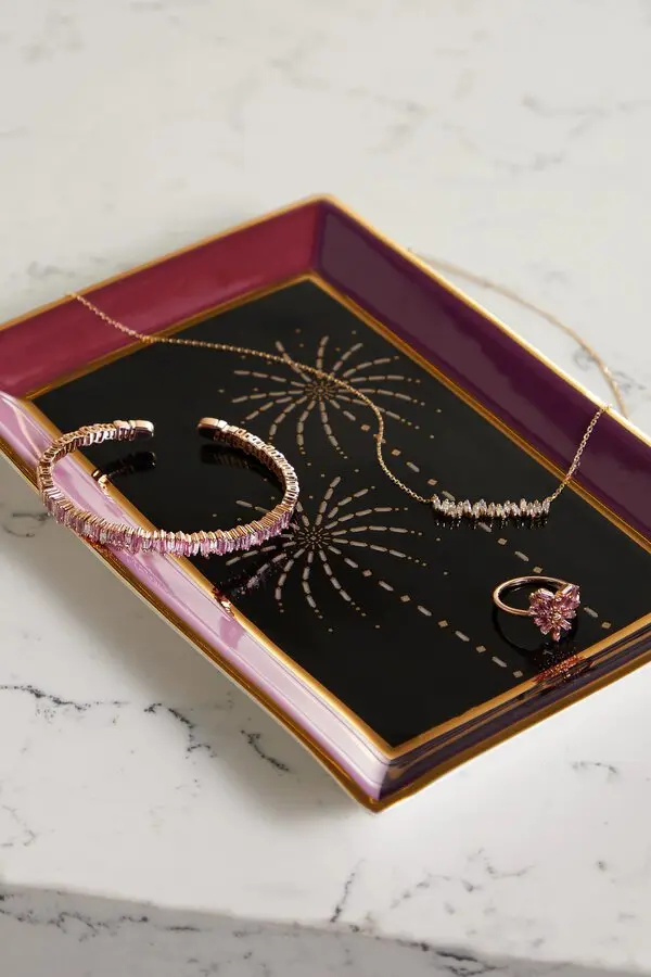SUZANNE KALAN Porcelain Jewelry Tray
