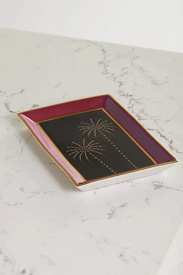 SUZANNE KALAN Porcelain Jewelry Tray