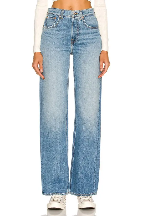 GRLFRND Brooklyn High-rise Straight Jeans - Chelsea Market