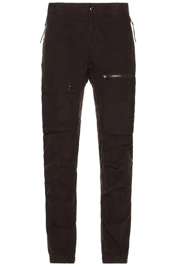 C.P. COMPANY Microreps Diamond Peach Utility Pants - Black