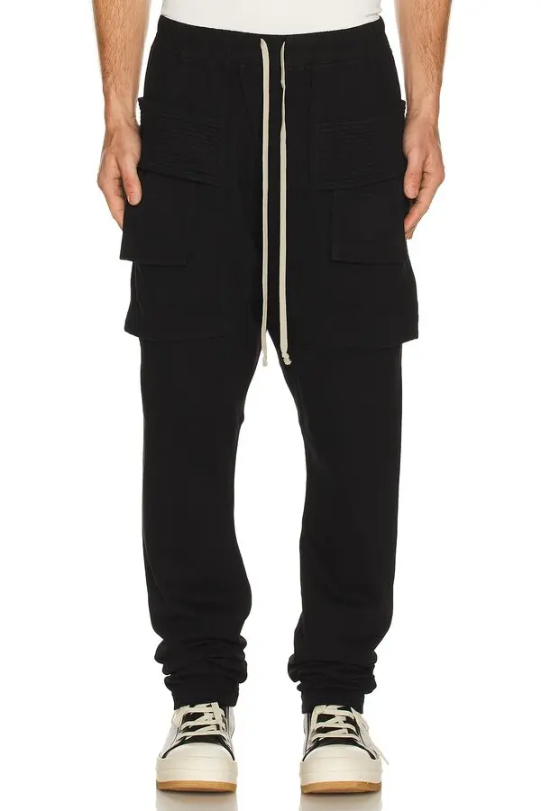 Rick Owens Creatch Cargo Drawstring - Black