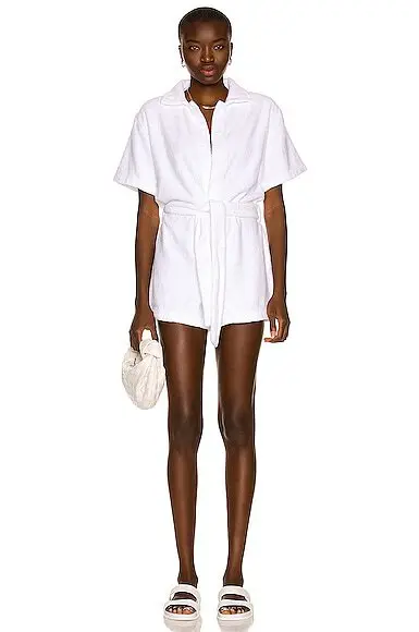 TERRY. Il Pareo Romper In White