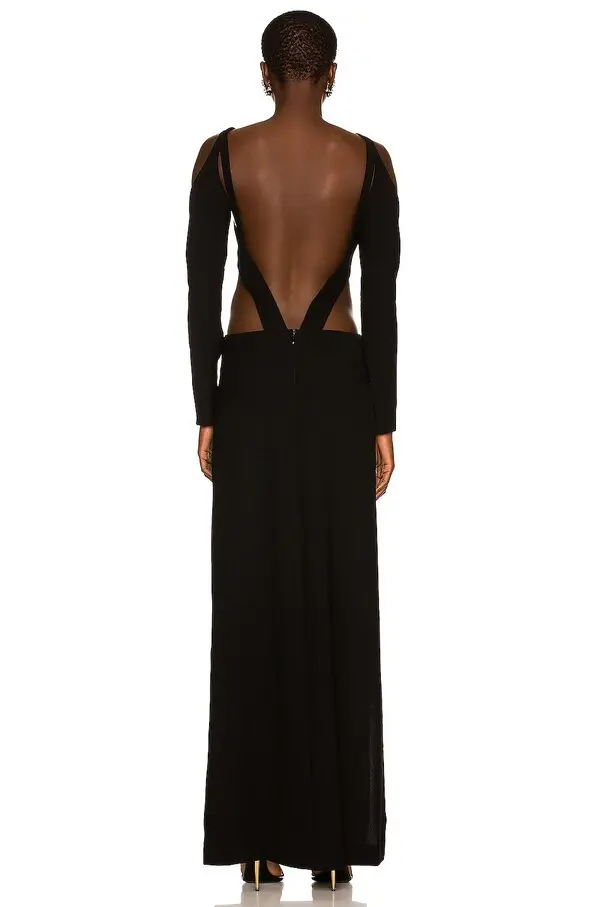 Monot Cutout Backless Maxi Dress In Black - 64% Off
