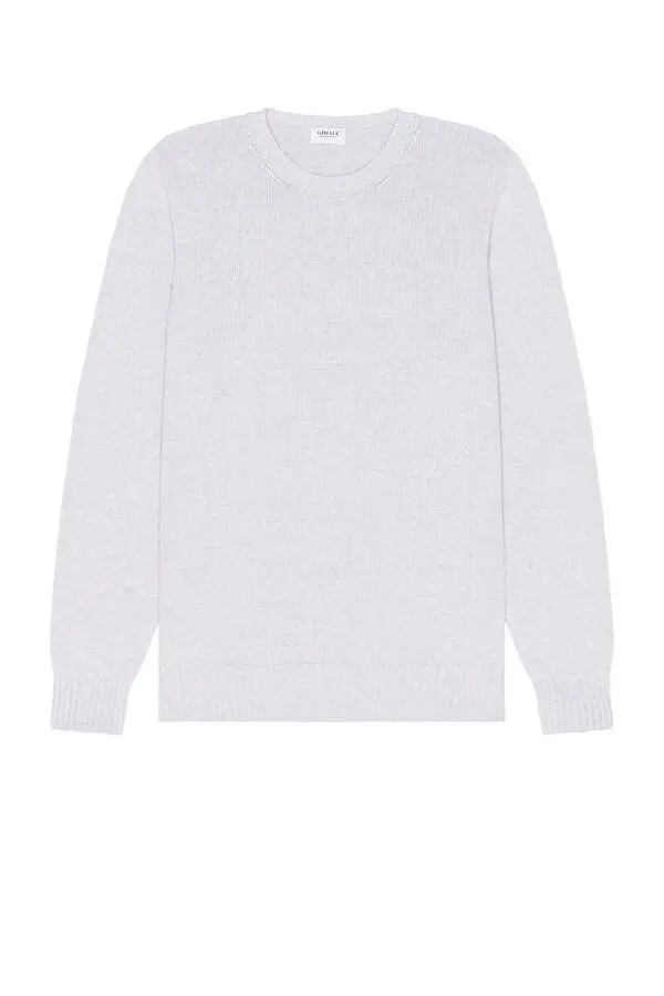 GHIAIA Cotton Crewneck - Light Grey