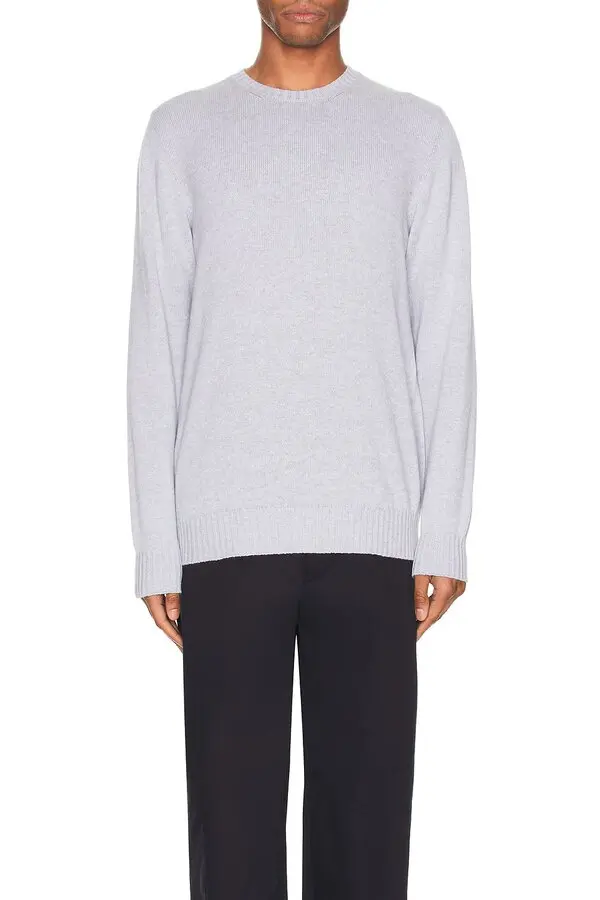GHIAIA Cotton Crewneck - Light Grey