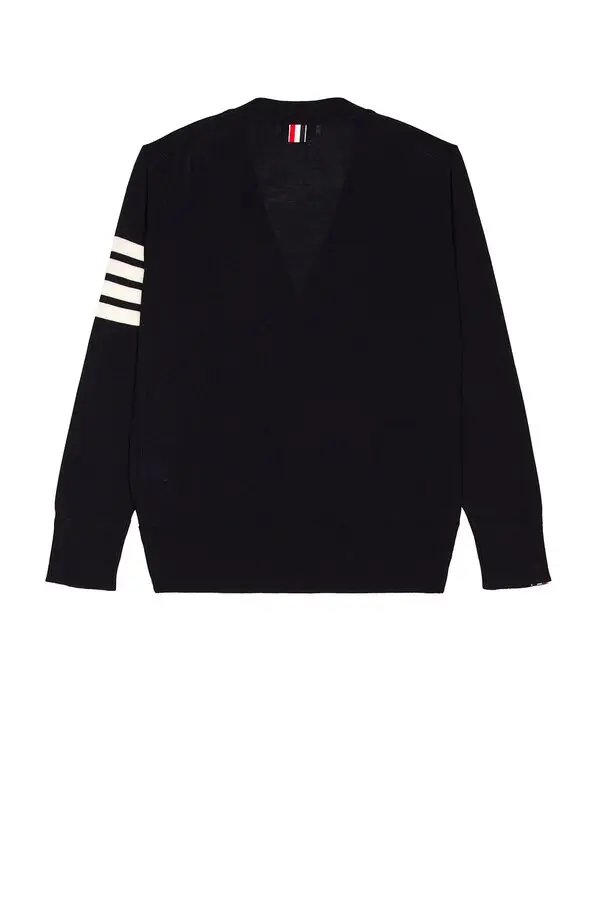 Thom Browne Sustainable Merino Classic Cardigan Sweater - Navy