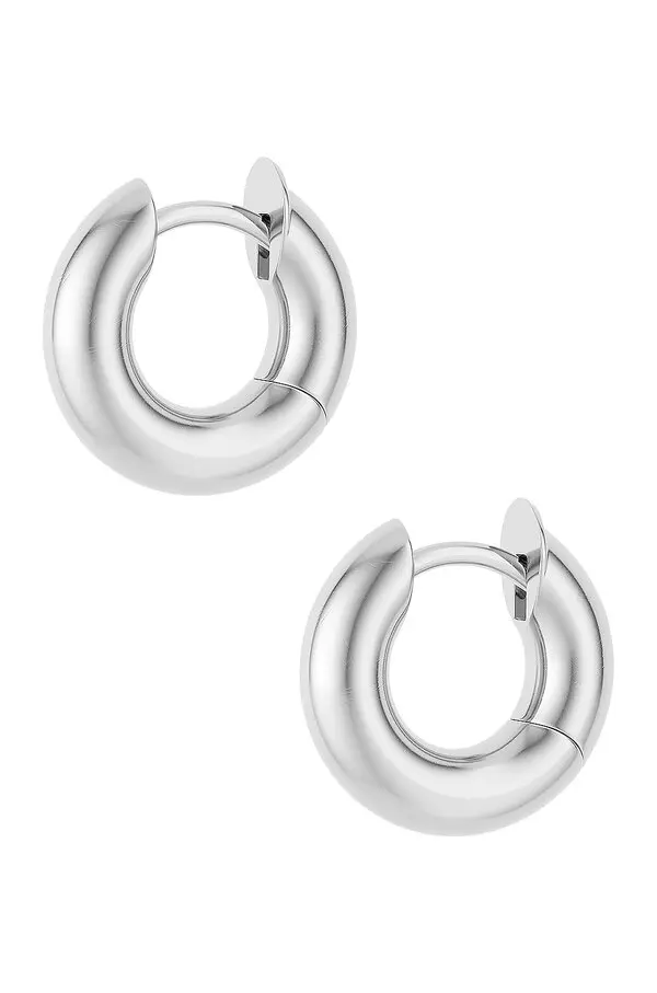 SPINELLI KILCOLLIN Mini Macro Hoop Earrings - 18k White Gold
