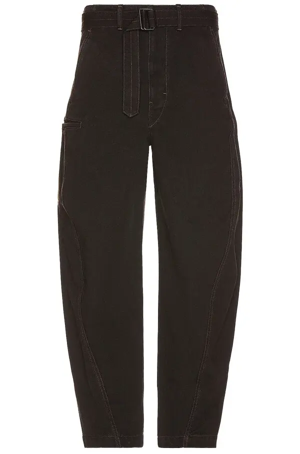 LEMAIRE Twisted Belted Pants - Black