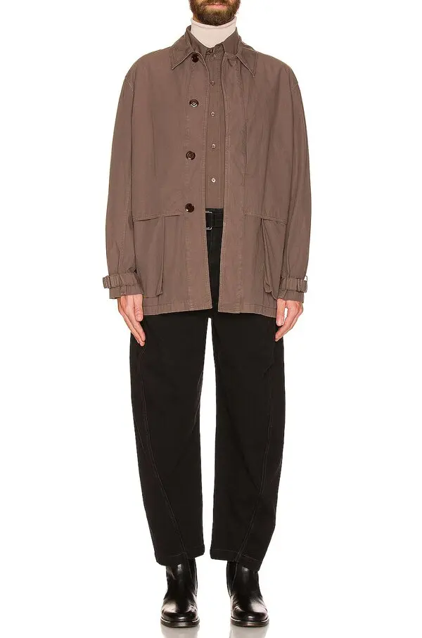 Lemaire Storm Flap Blouson In Chestnut - 63% Off | Editorialist